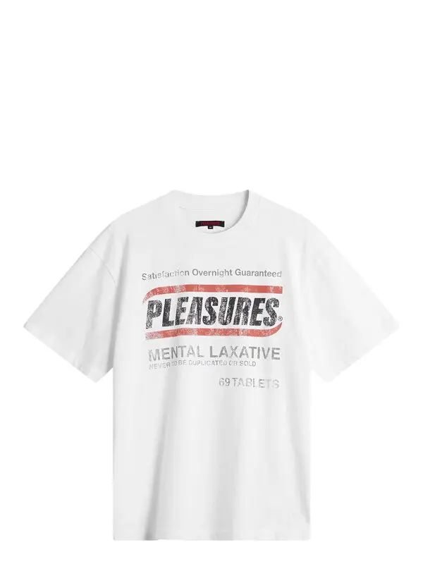 PLEASURES Relief Heavyweight T-shirt - Vtg White