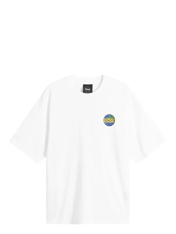 BOILER ROOM Globe Logo T-shirt - White