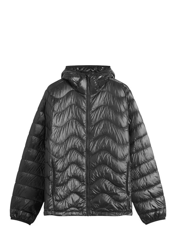 PURPLE MOUNTAIN OBSERVATORY Waves Hooded Puffer Jacket - Black