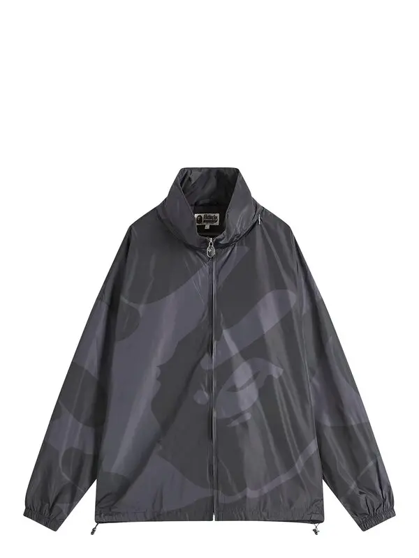 A BATHING APE Abc Camo Nylon Hooded Jacket - Black