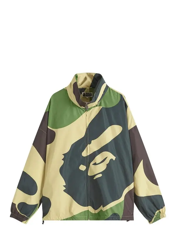 A BATHING APE Abc Camo Nylon Hooded Jacket - Green