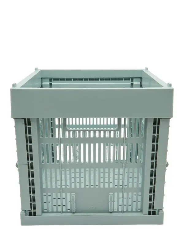 HAY Cube Recycled Crate - Dusty Blue