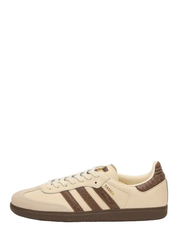 Adidas Samba Og Sneakers - Cream White/earth Strata/maroon