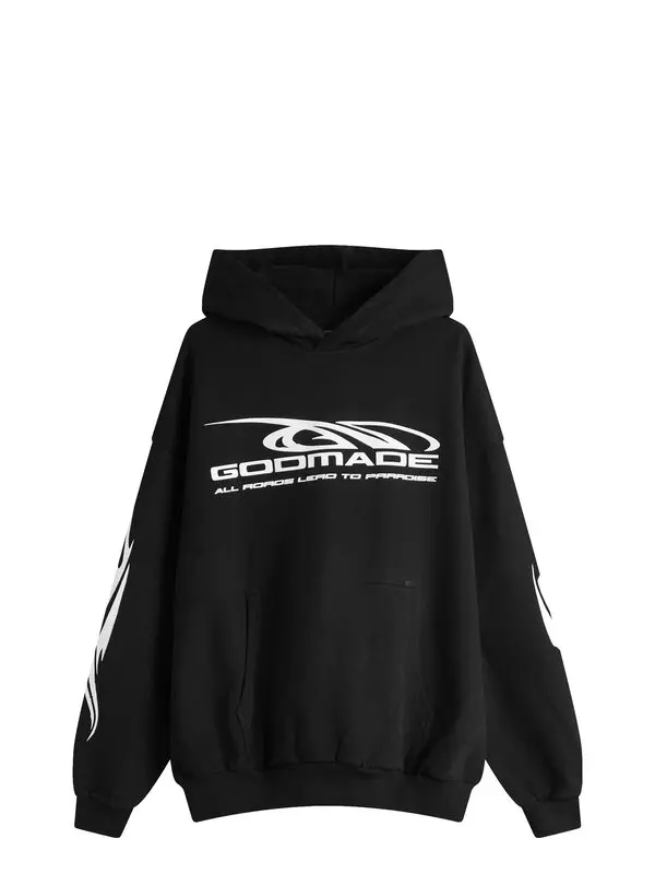 GOD MADE Road To Paradise Hoodie - Washed Black
