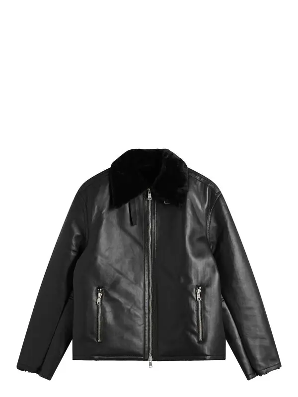 MKI MIYUKI ZOKU V2 Shearling Flight Jacket - Black