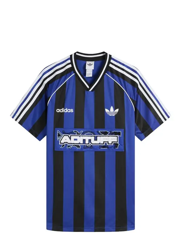 Adidas Striped Jersey - Semi Lucid Blue/black