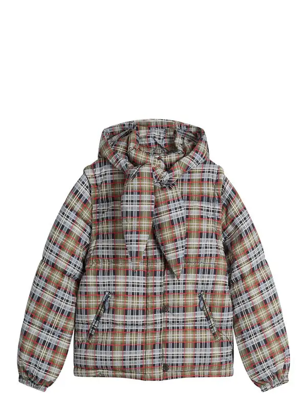 DAMSON MADDER Tartan Check Puffer Jacket - Multi
