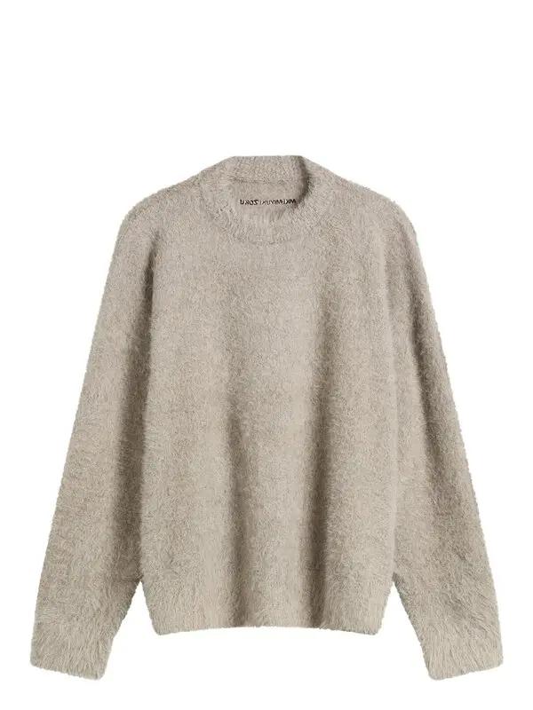 MKI MIYUKI ZOKU Faux Alpaca Knit Crewneck - Grey Melange