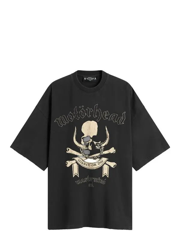 END. X Mastermind World X Motorhead March Or Die T-shirt - Black