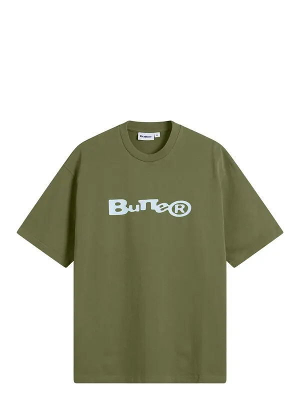 BUTTER GOODS Registered T-shirt - Washed Army