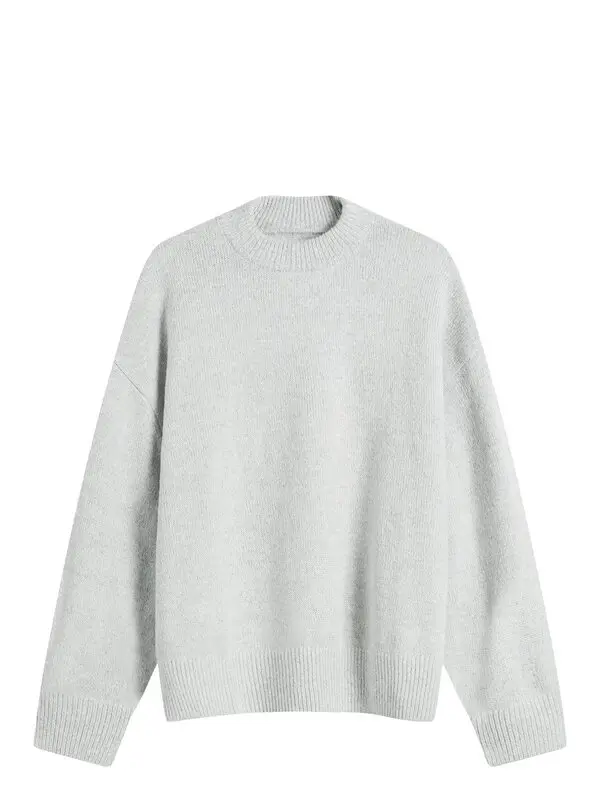MKI MIYUKI ZOKU Mohair Blend Knit Crewneck - Light Grey