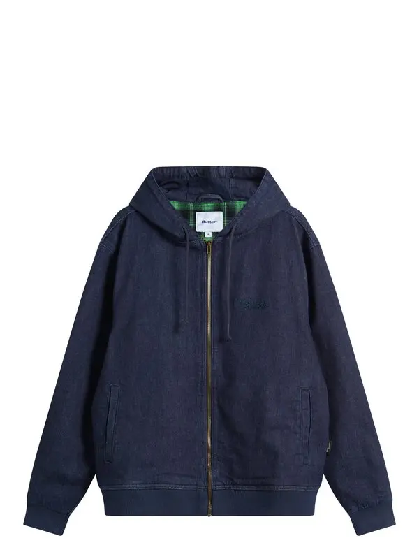 BUTTER GOODS Hooded Work Jacket - Rinsed Indigo