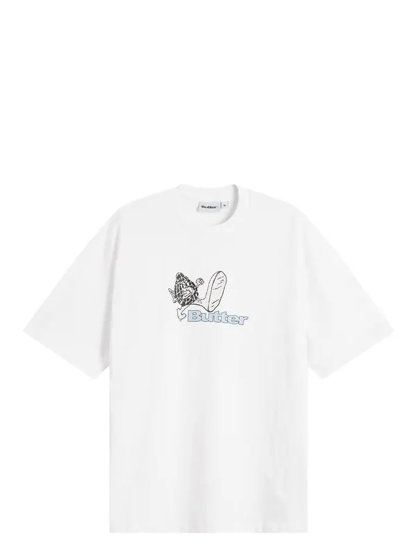 BUTTER GOODS Steppin' Logo T-shirt - White