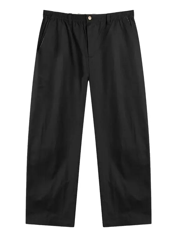 BUTTER GOODS Wide Leg Twill Pants - Black