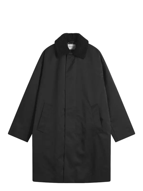 MKI MIYUKI ZOKU Padded Nylon Overcoat - Black