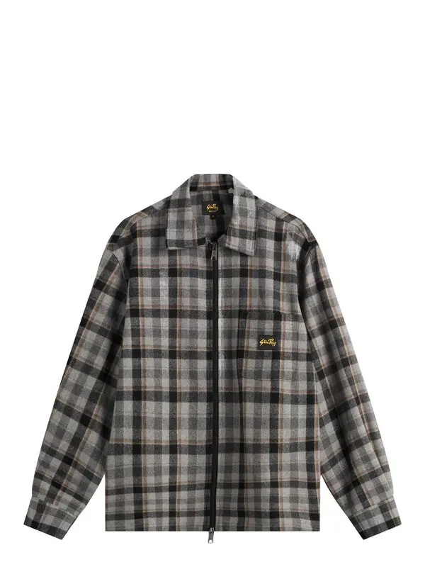 STAN RAY Zip Shirt - Charcoal Plaid