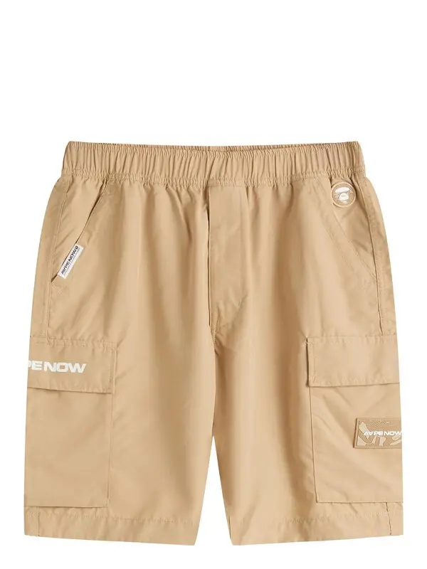 A BATHING APE Now Loose Fit Cargo Shorts - Beige