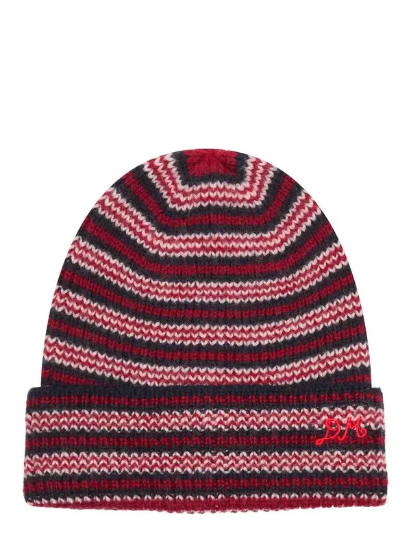 DAMSON MADDER Striped Wool Beanie - Multi