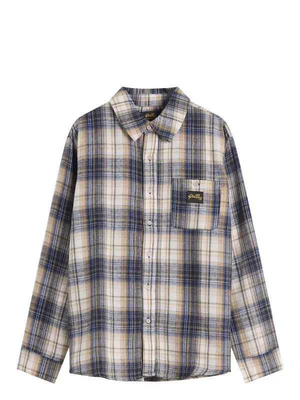 STAN RAY Flannel Shirt - Navy Plaid