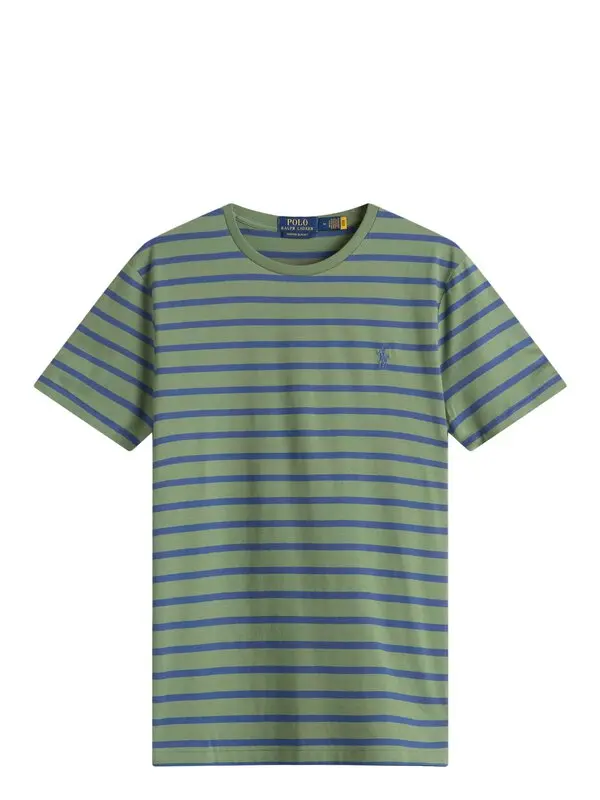 Polo Ralph Lauren Stripe T-shirt - Fatigue/old Royal