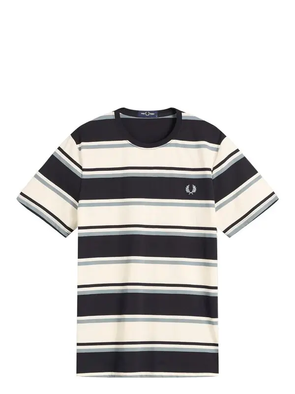 Fred Perry Bold Striped T-shirt - Navy