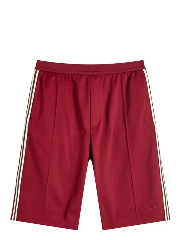 Adidas X Wales Bonner Track Shorts - Collegiate Burgundy