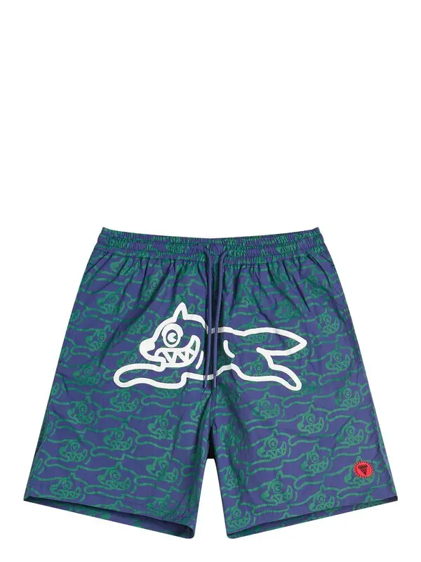 ICECREAM Running Dog Swim Shorts - Green