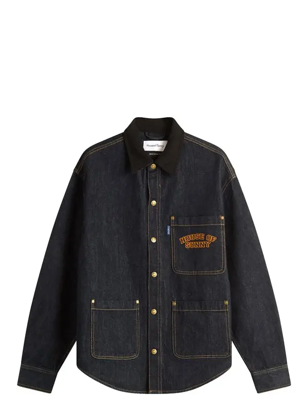 HOUSE OF SUNNY Chainstitch Denim Shirt - Indigo