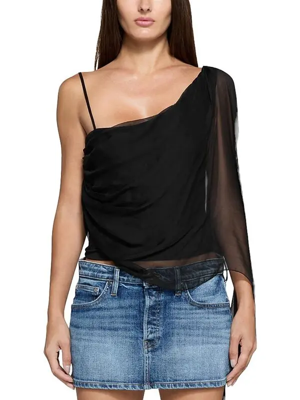 EB DENIM Tess Layered Top - Black
