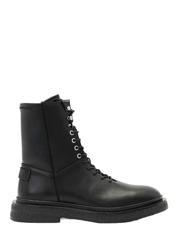 ALLSAINTS Escher Lace Up Boots - Black
