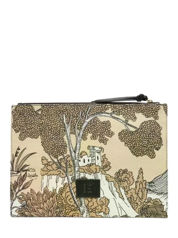 INOUI EDITIONS Animal Print Wristlet - Neutrals