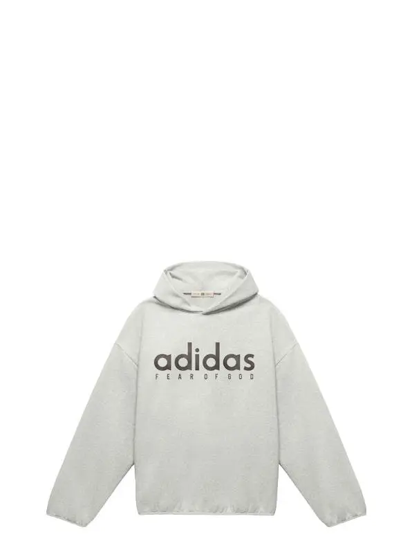 Adidas Fear Of God Athletics Cotton Fleece Hoodie - Medium Grey Heather