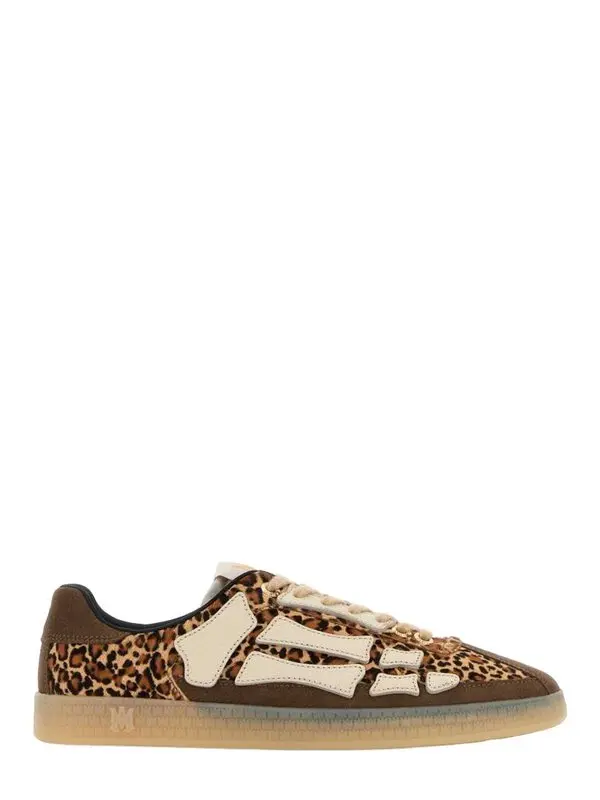 Amiri Leopard Pacific Bones Sneakers - Brown