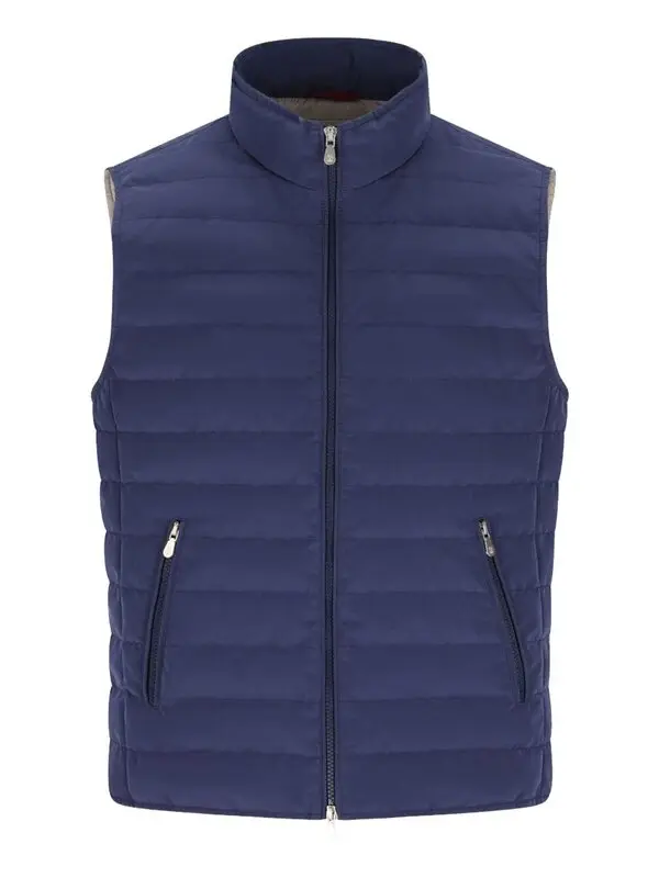 Brunello Cucinelli Down Vest - Blue