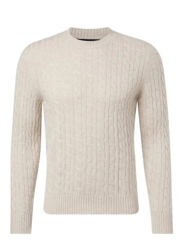 Arch4 Cable-knit Cashmere Crewneck Sweater - Beige