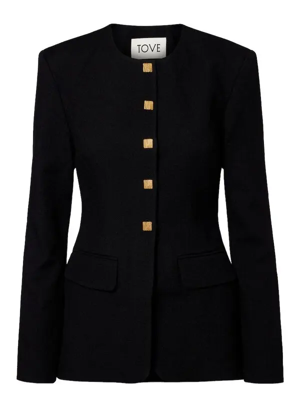 Tove Moya Virgin Wool Blazer - Black