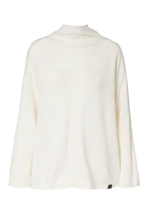Max Mara Mantide Cashmere Turtleneck Sweater - White