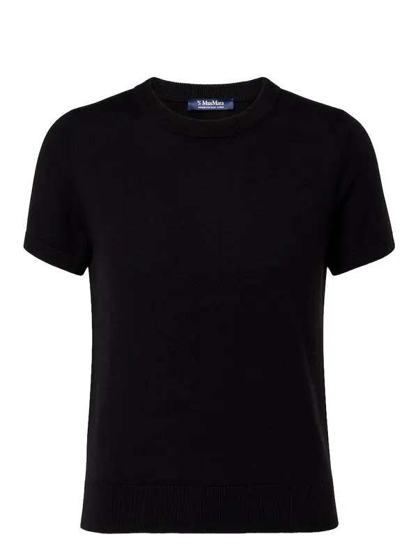 Max Mara Wool Crewneck Sweater - Black