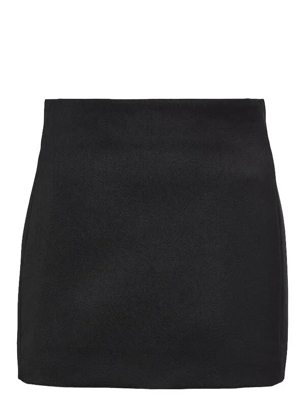 Wardrobe.NYC Wool Miniskirt - Black