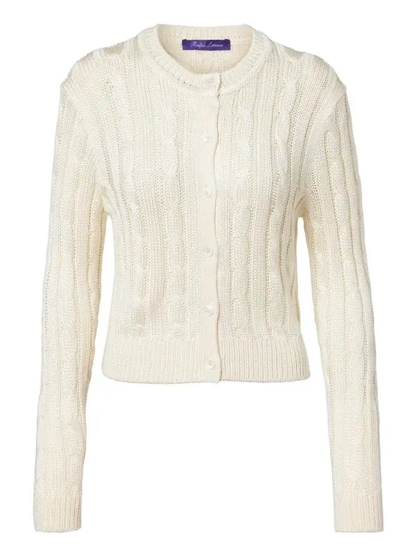 Ralph Lauren Silk Cardigan - White