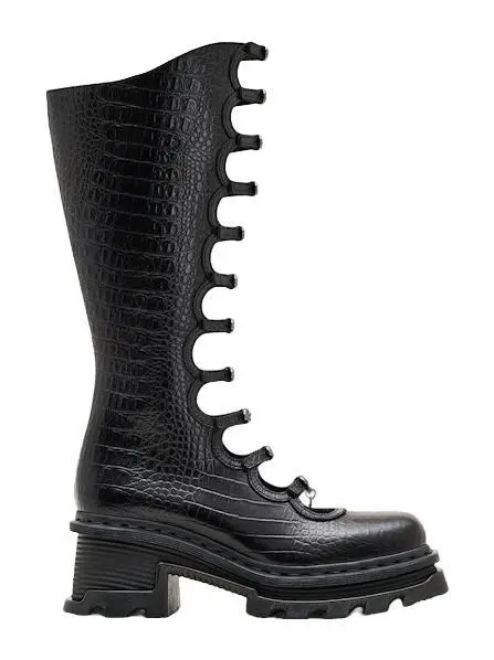 Dr. Martens Kiki Boots Marc Jacobs Croc - Black