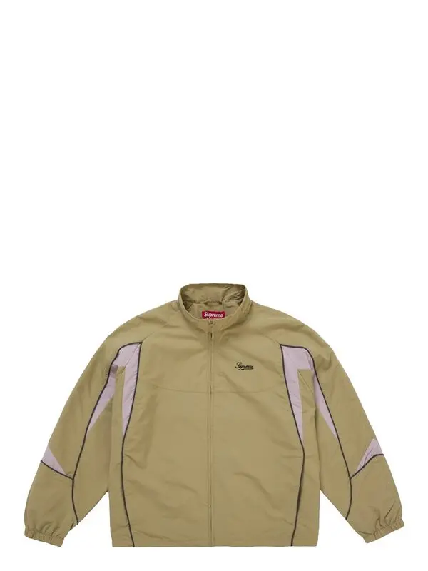 Supreme Contrast Piping Track Jacket - Tan