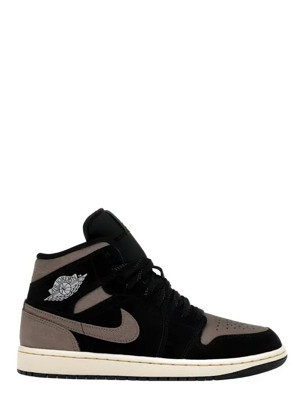 JORDAN 1 Mid Se Sneakers - Black/light Wild Mango/olive Grey
