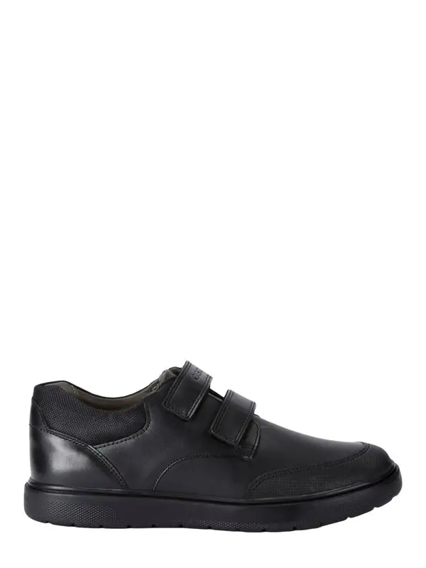 Geox Leather J Riddock Shoes - Black