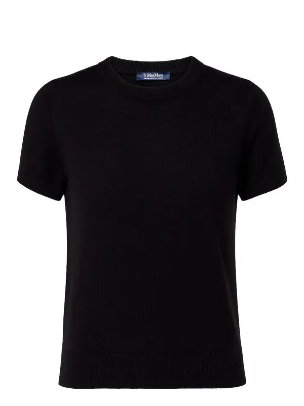 Max Mara Wool Crewneck Sweater - Black
