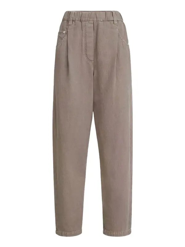 Brunello Cucinelli Five-pocket Trousers - Brown