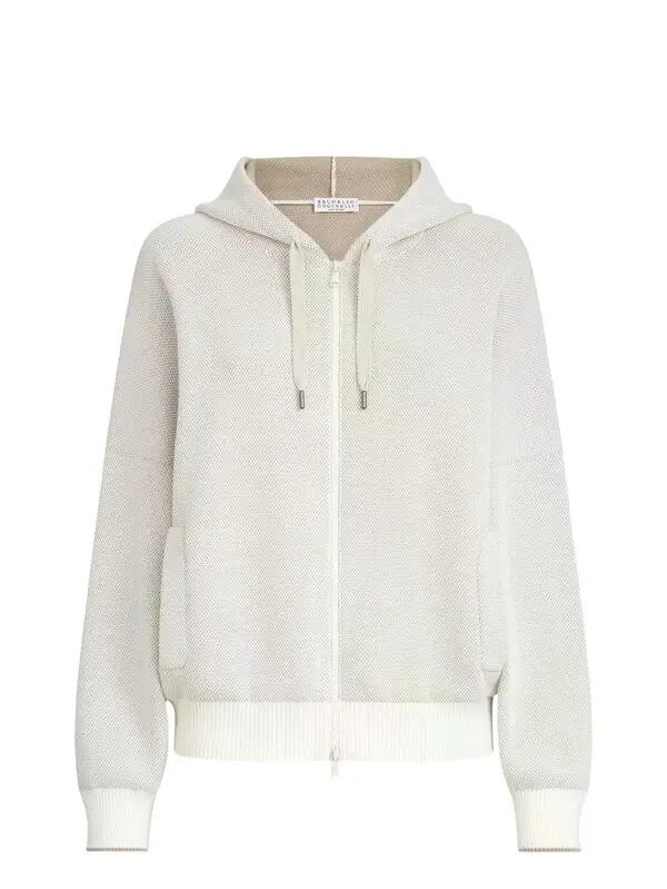 Brunello Cucinelli Zip-up Hoodie - Neutrals