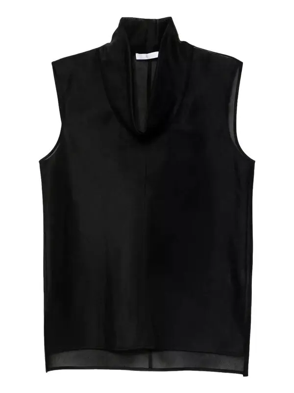 Helmut Lang Bias-cut Cowl-neck Top - Black