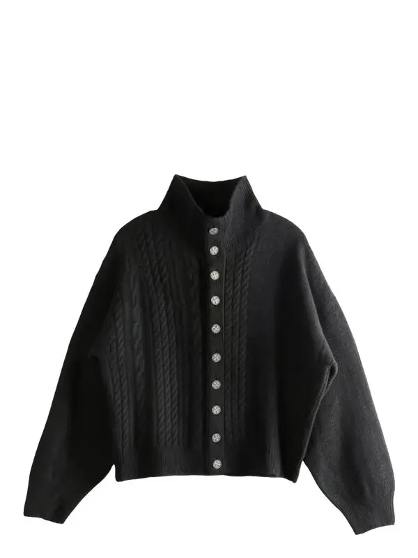 Enfants Riches Déprimés Cable-knit Cardigan - Black