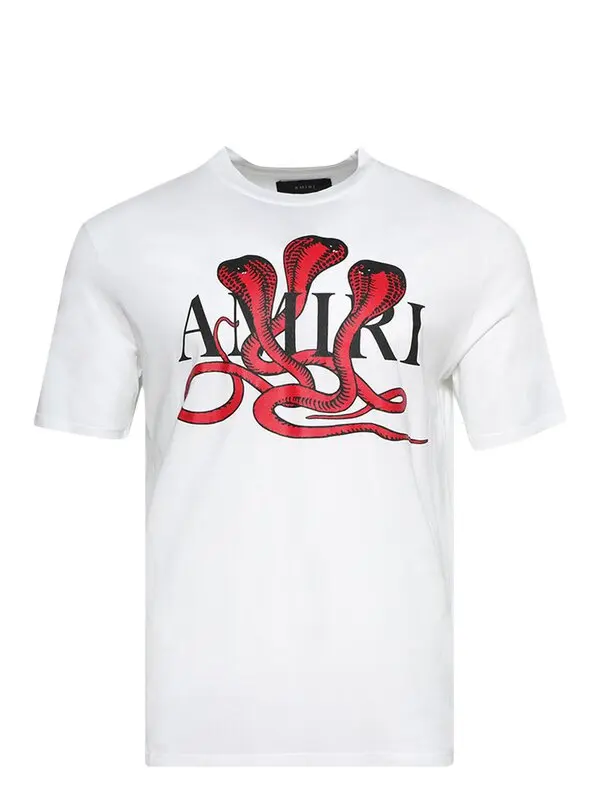 Amiri Snake Graphic Tee - White